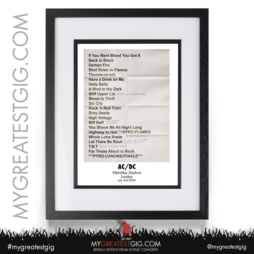 Replica Setlist Poster Art Shop | The Home of Set List Art since 2016 ...