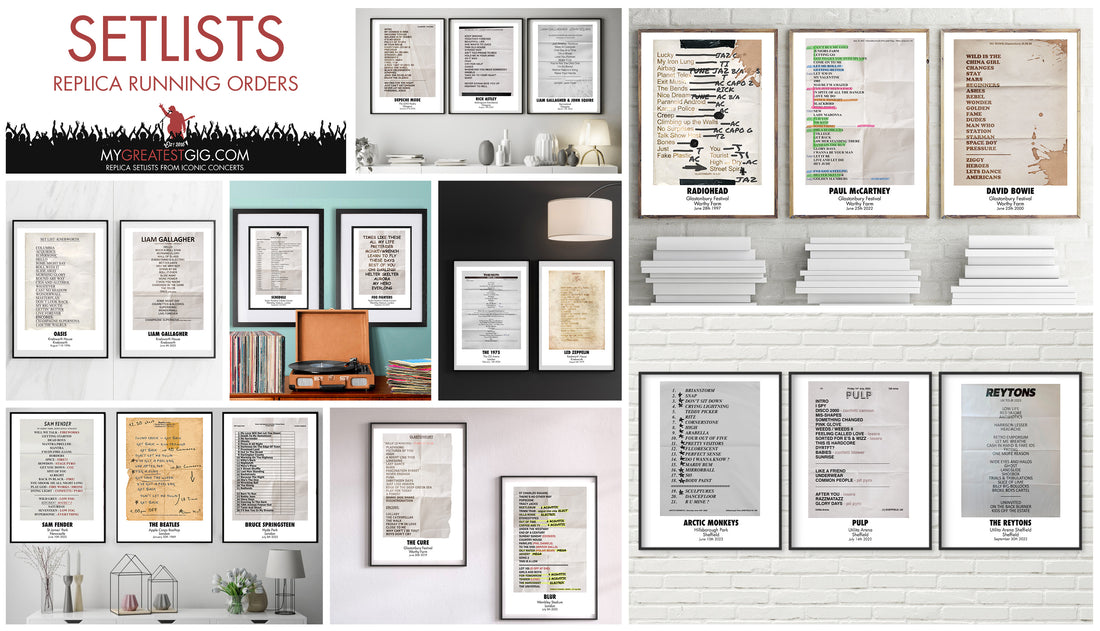 Replica Setlist Poster Art Shop | The Home of Set List Art since 2016 ...