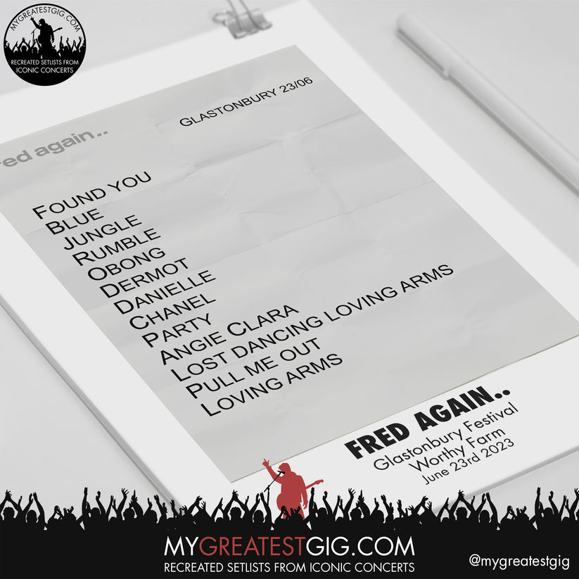 Fred Again.. - Glastonbury Festival - June 23rd 2023 Recreated Setlist ...
