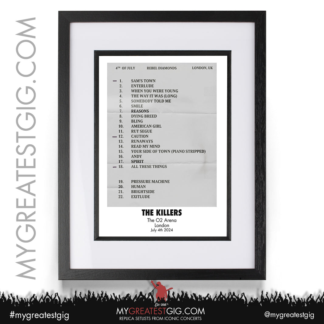 Replica Setlist Poster Art Shop | The Home of Set List Art since 2016 ...