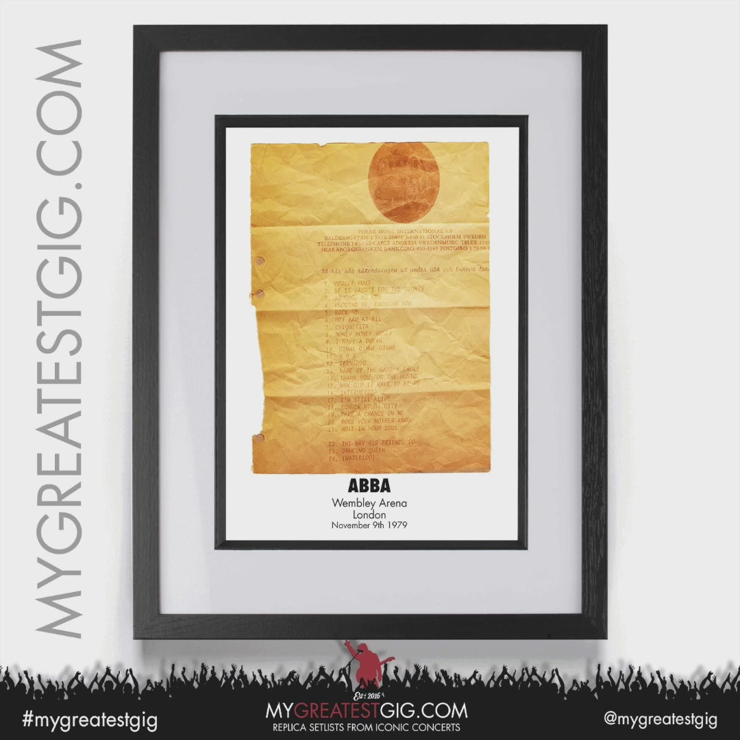 Replica Setlist Poster Art Shop | The Home of Set List Art since 2016 ...