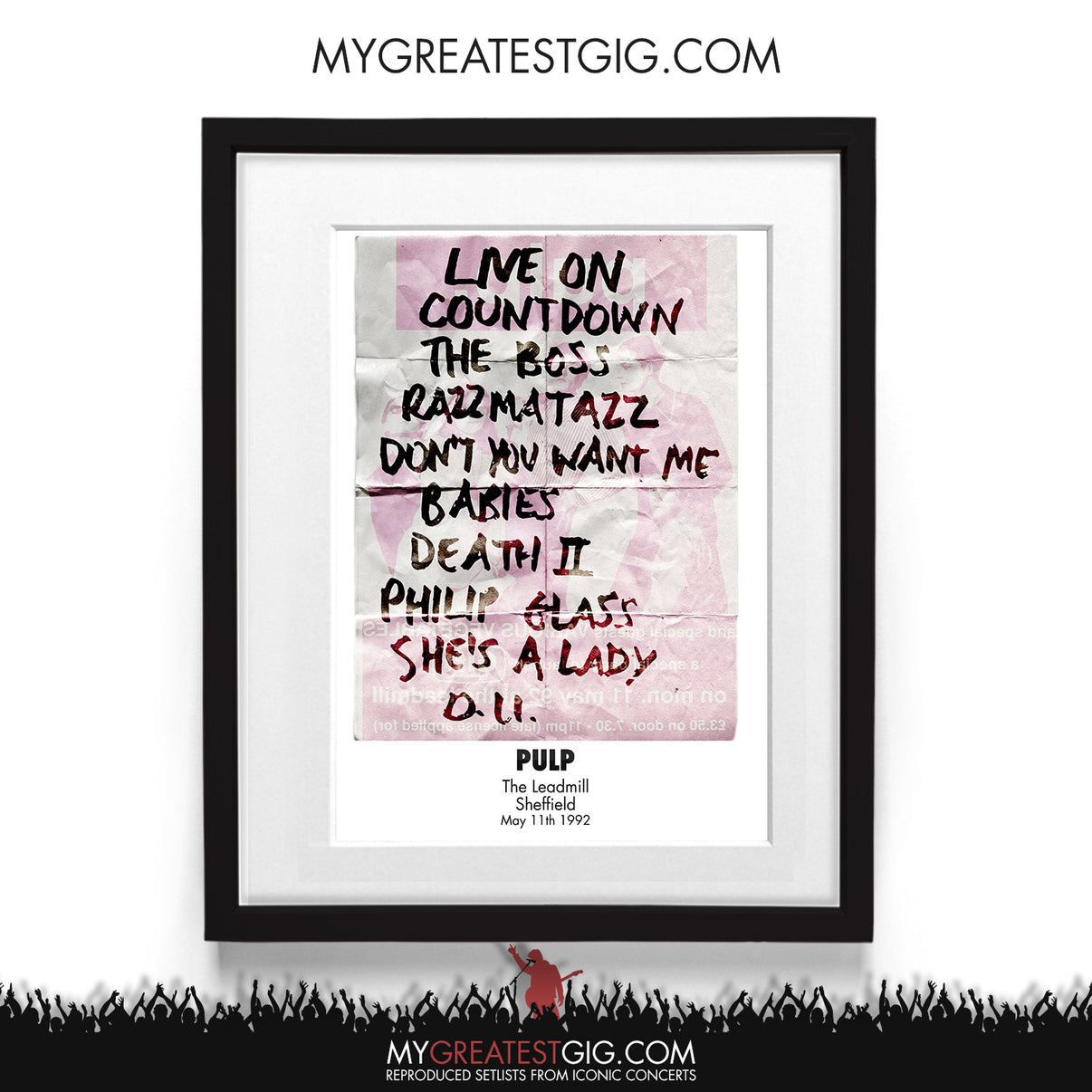 Pulp - The Leadmill - Sheffield - May 11th 1992 Recreated Setlist Post ...